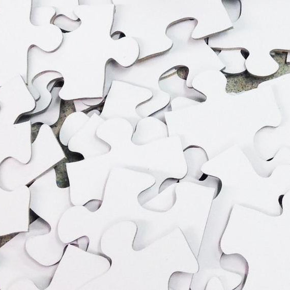 Blank White Puzzle for a Unique Wedding Guest Book - The Missing Piece ...